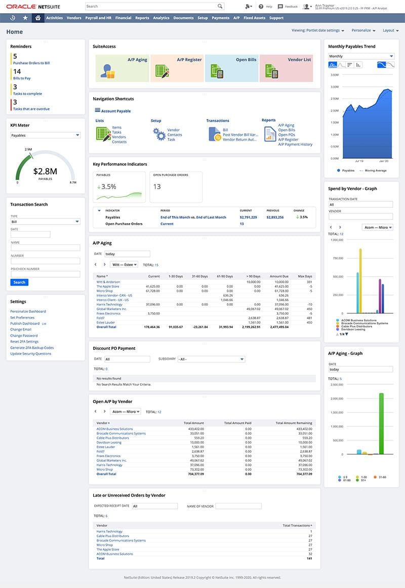 Accounts Payable (AP) Dashboard: Benefits, Examples & Tips | NetSuite Accounts Payable (AP) Dashboard: Benefits, Examples & Tips | NetSuite