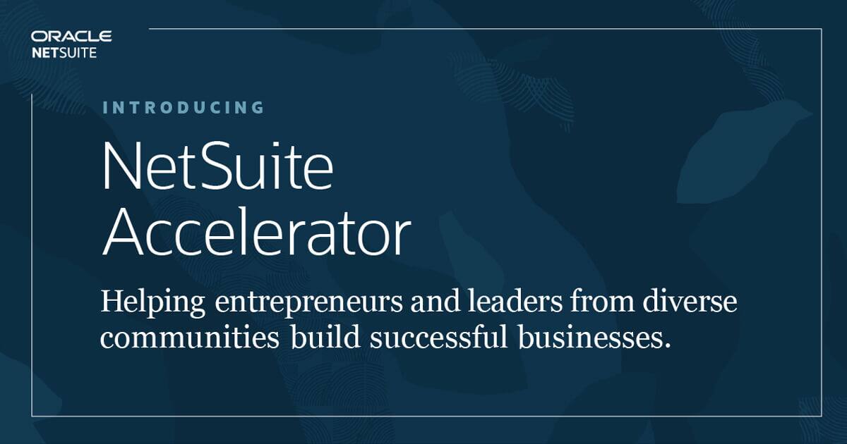 NetSuite Accelerator | NetSuite