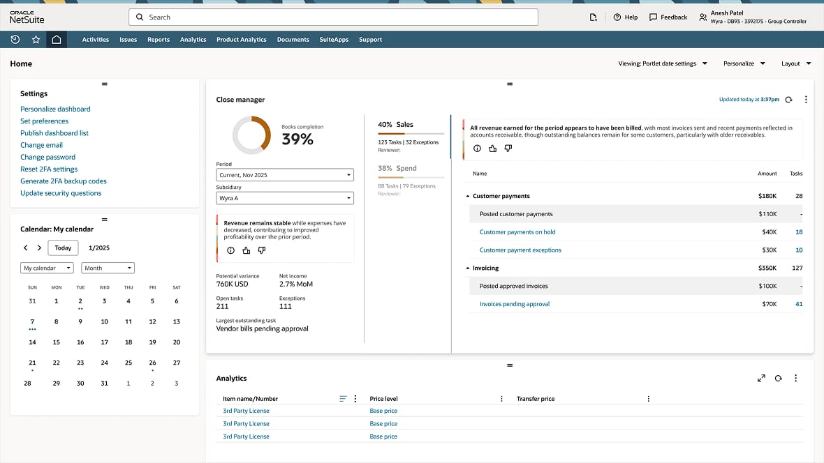 NetSuite Intelligent Close Manager | NetSuite