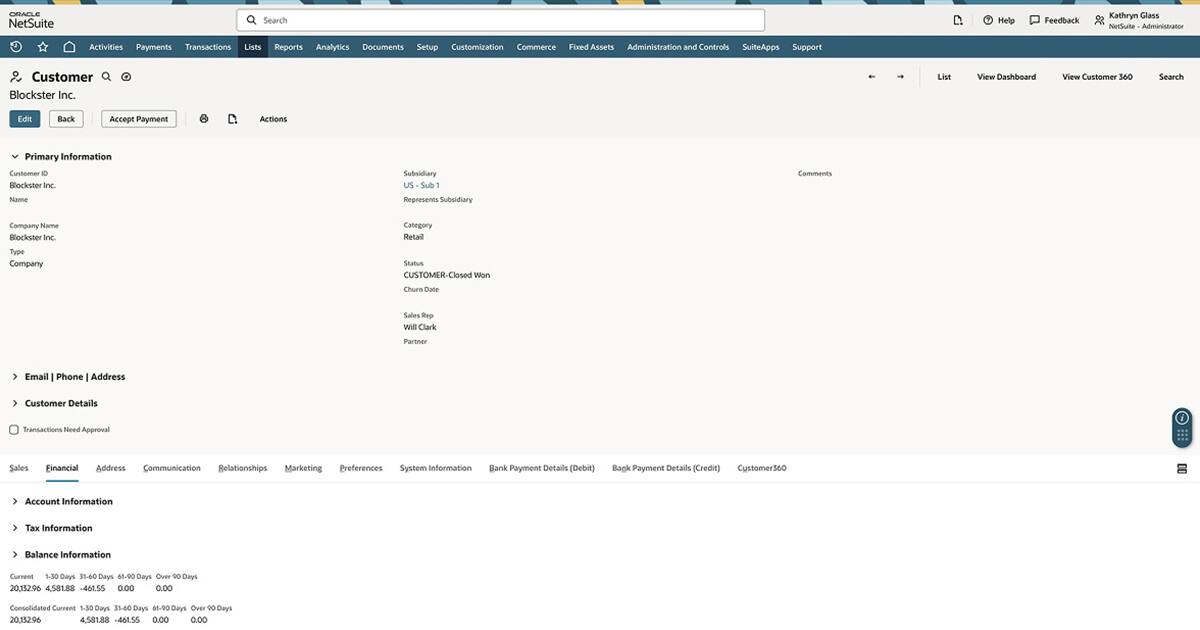 NetSuite Payment Processing Software