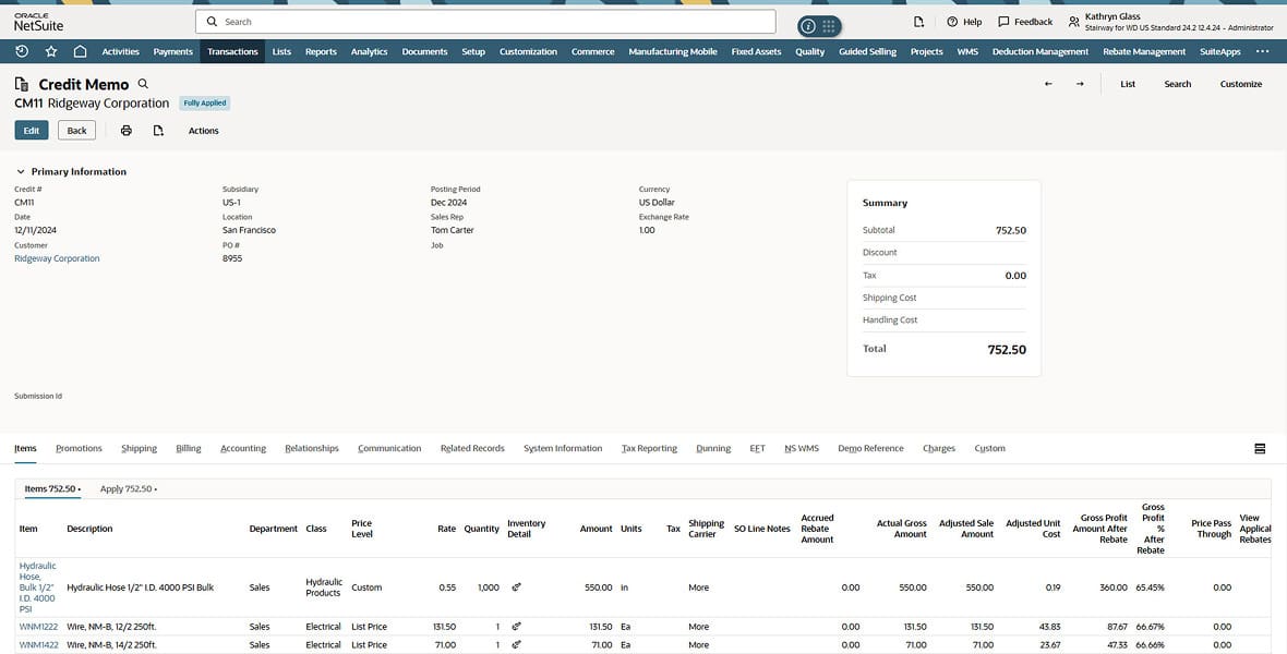 NetSuite Returns Management